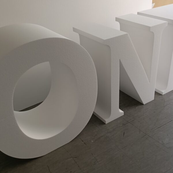 Polystyrene Lettering 800mm High X 100mm - Custom Polystyrene